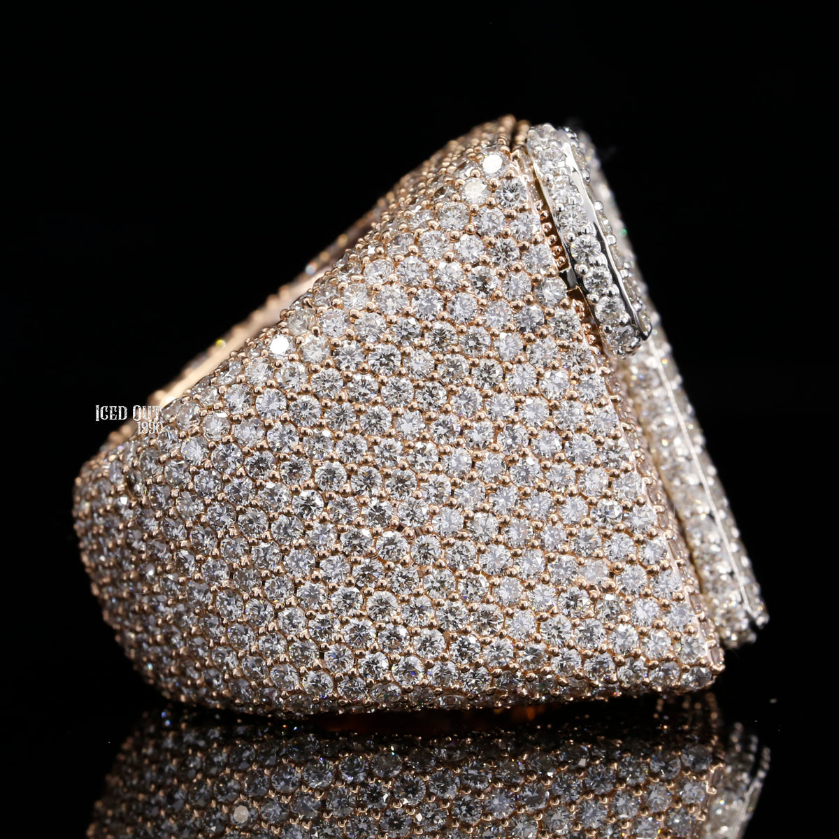 Moissanite Diamond Initial Number 7 Ring – icedout1990.com